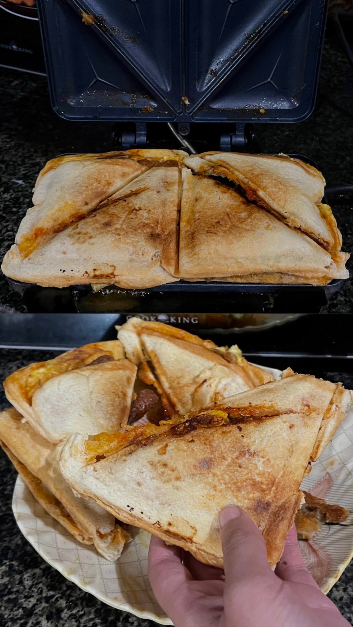 Triangle Toasted Sandwich (Sandwich Maker Style) – Step by Step ...