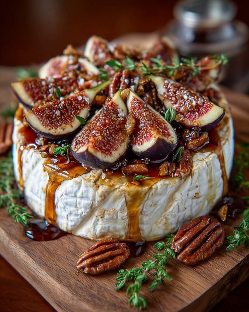 Warm Baked Brie with Figs and Pecans - Healthy Diet Recipes World