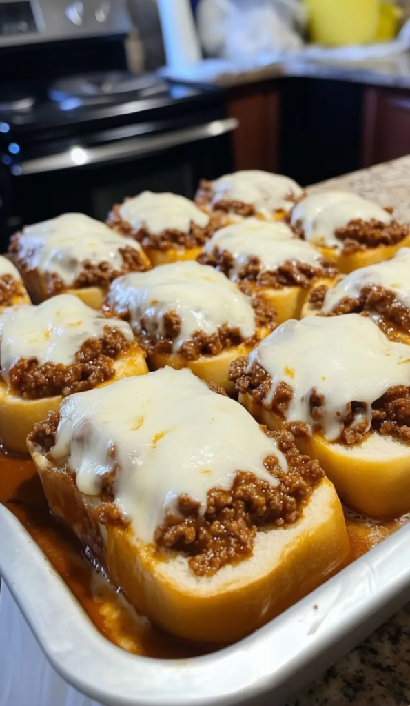 Hearty Cheesy Sloppy Sandwiches on Garlic Texas Toast - Healthy Diet ...